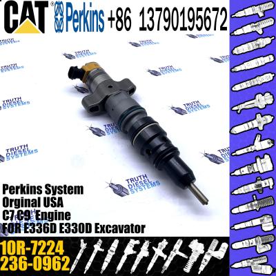 China Fuel Injector 236-0962 235-2888 10R-7224 For CAT C9 / C-9 330C E330C FM 330C L Common Rail Injector for sale