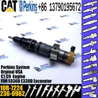 China Fuel Injector 236-0962 235-2888 10R-7224 For CAT C9 / C-9 330C E330C FM 330C L Common Rail Injector for sale