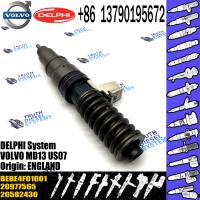 China BEBE4F04001 Diesel fuel injector 20977565; MD13 E3.3 injector nozzle BEBE4F01101, BEBE4F01102 Common rail injector for sale