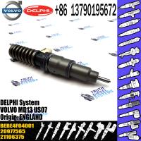 China Direct Sale Diesel Fuel Injector 21244717 21106375 BEBE4F04001 For VOL MD13 USO7 for sale