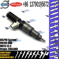 China BEBE4F04001 Diesel fuel injector 20977565; MD13 E3.3 injector nozzle BEBE4F01101, BEBE4F01102 Common rail injector for sale