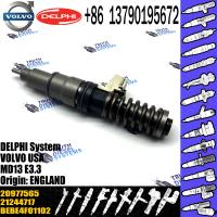 China BEBE4F04001 Diesel fuel injector 20977565; MD13 E3.3 injector nozzle BEBE4F01101, BEBE4F01102 Common rail injector for sale