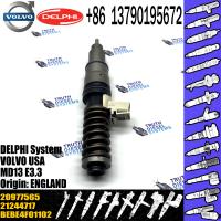 China BEBE4F04001 Diesel fuel injector 20977565; MD13 E3.3 injector nozzle BEBE4F01101, BEBE4F01102 Common rail injector for sale
