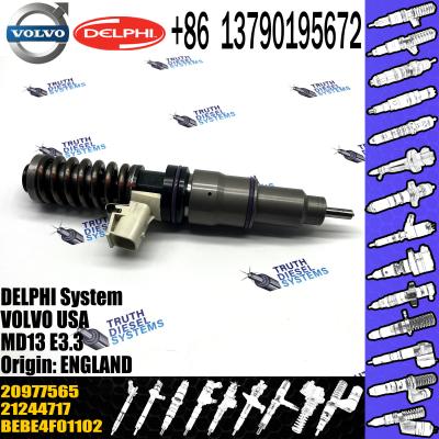 China BEBE4F04001 Diesel fuel injector 20977565; MD13 E3.3 injector nozzle BEBE4F01101, BEBE4F01102 Common rail injector for sale