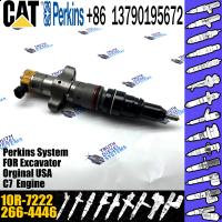 China For E336D E330D Excavator Parts CAT C7 C9 Engine Diesel Fuel Injector assy 266-4446 387-9433 3879433 10R7222 10R-7222 for sale