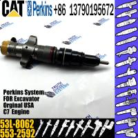 China Common Rail Diesel Fuel Injector 20R-9079 553-2592 53L-8062 for C7 C9 325DL Engine for sale