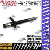 China 23670-39215 Toyota Hilux Injectors 095000-7400 2KD-FTV 1KD-FTV for sale
