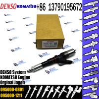 China 0950000801 Original Auto Parts Diesel Fuel Injector Engine Common Rail Injector 6156-11-3100 095000-0801 for sale