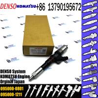 China 0950000801 Original Auto Parts Diesel Fuel Injector Engine Common Rail Injector 6156-11-3100 095000-0801 for sale
