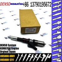 China 0950000801 Original Auto Parts Diesel Fuel Injector Engine Common Rail Injector 6156-11-3100 095000-0801 for sale