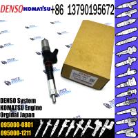 China 0950000801 Original Auto Parts Diesel Fuel Injector Engine Common Rail Injector 6156-11-3100 095000-0801 for sale