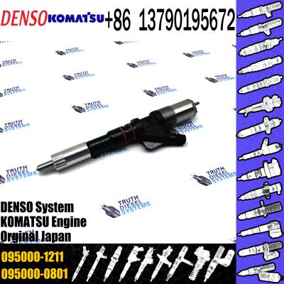 China diesel injector nozzle 095000-1211 6156-11-3300 injector for Komatsu Excavator SA60125E PC400-7 common rail injector 095 for sale