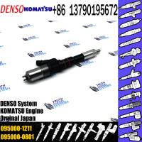 China diesel injector nozzle 095000-1211 6156-11-3300 injector for Komatsu Excavator SA60125E PC400-7 common rail injector 095 for sale