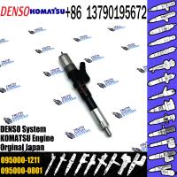 China diesel injector nozzle 095000-1211 6156-11-3300 injector for Komatsu Excavator SA60125E PC400-7 common rail injector 095 for sale