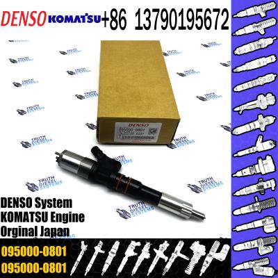 China 0950000801 Original Auto Parts Diesel Fuel Injector Engine Common Rail Injector 6156-11-3100 095000-0801 for sale