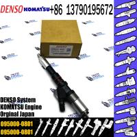 China 0950000801 Original Auto Parts Diesel Fuel Injector Engine Common Rail Injector 6156-11-3100 095000-0801 for sale
