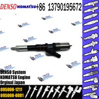China diesel injector nozzle 095000-1211 6156-11-3300 injector for Komatsu Excavator SA60125E PC400-7 common rail injector 095 for sale