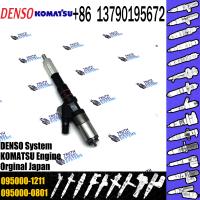 China diesel injector nozzle 095000-1211 6156-11-3300 injector for Komatsu Excavator SA60125E PC400-7 common rail injector 095 for sale