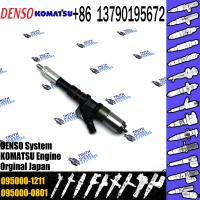 China diesel injector nozzle 095000-1211 6156-11-3300 injector for Komatsu Excavator SA60125E PC400-7 common rail injector 095 for sale