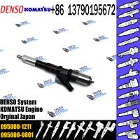 China diesel injector nozzle 095000-1211 6156-11-3300 injector for Komatsu Excavator SA60125E PC400-7 common rail injector 095 for sale