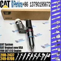 China Excavator parts common rail injector 249-0705  20R-2437 249-0708 212-3462 1OR-2977	10R-0961 for C13 diesel engines for sale