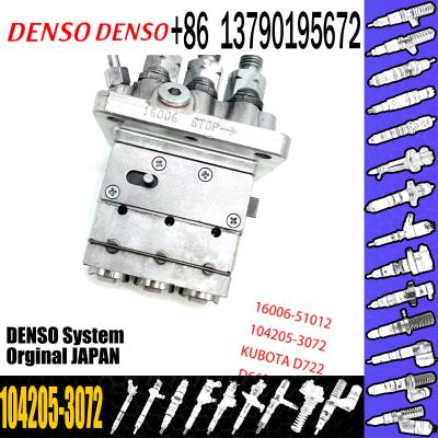 China Diesel engien system parts 16006-51010 16006-51012 104205-3072 104205-3071 104205-3070 Fuel Injection Pump for Kubo for sale