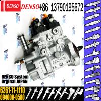 China 6D140 Diesel fuel injection pump 094000-0582 6261-71-1111 6261-71-1110 for Komatsu Excavator PC800-7 engine parts for sale