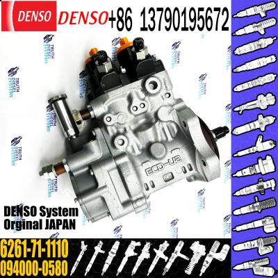 China 6D140 Diesel fuel injection pump 094000-0582 6261-71-1111 6261-71-1110 for Komatsu Excavator PC800-7 engine parts for sale