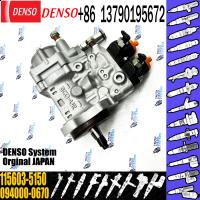 China 115603-5150 1-15603515-0 1156035150 Diesel Engine Fuel Injection Pump 094000-0670 094000-0671 for sale