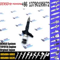 China high quality diesel engine Fuel common rail injector 095000-5663 23670-39095/39096 23670-30050 for sale