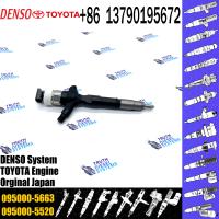 China high quality diesel engine Fuel common rail injector 095000-5663 23670-39095/39096 23670-30050 for sale