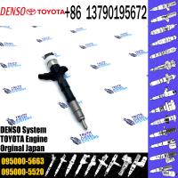 China high quality diesel engine Fuel common rail injector 095000-5663 23670-39095/39096 23670-30050 for sale