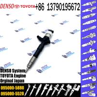 China Fuel Injector 23670-30050 Diesel Common Rail For Toyota Engine Injector 095000-5880 for sale