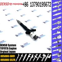 China 095000-5880 100% high quality new common rail injector 23670-30050,23670-39095,23670-39096,095000-5881 for 2KD-FTV for sale