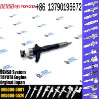 China 095000-5880 100% high quality new common rail injector 23670-30050,23670-39095,23670-39096,095000-5881 for 2KD-FTV for sale