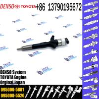 China 095000-5880 100% high quality new common rail injector 23670-30050,23670-39095,23670-39096,095000-5881 for 2KD-FTV for sale