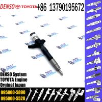China 1KD-FTV Common Rail Fuel Nozzle Injector 095000-6180 095000-5890 For TOYOTA 23670-30080 for sale