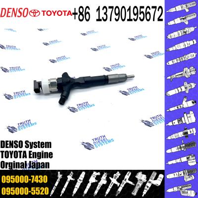 China For Toyo-ta Hiase / Hu X 2KD-FTV Common rail Injector 23670-39245 095000-7430 for sale