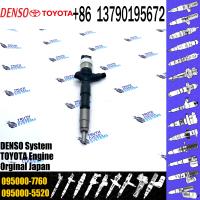 China Diesel Common Rail Injector Fuel inyector 23670-30300 23670-0L010 095000-7760 095000-7761 for Hilux vigo 2KD-FTV for sale