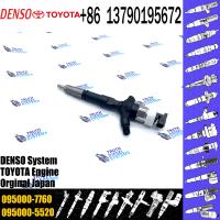 China Diesel Common Rail Injector Fuel inyector 23670-30300 23670-0L010 095000-7760 095000-7761 for Hilux vigo 2KD-FTV for sale