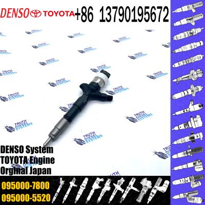 China common rail injector 23670-30310 095000-7800 injector for TOYOTA 2KD-FTV, D-4D, TRH2 injector nozzle 23670-30310 095000- for sale