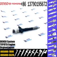 China common rail injector 23670-30310 095000-7800 injector for TOYOTA 2KD-FTV, D-4D, TRH2 injector nozzle 23670-30310 095000- for sale