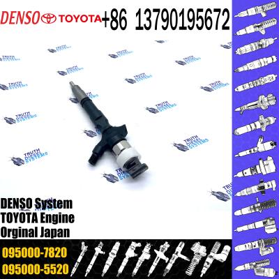 China Common Rail Inyectores Diesel auto engine systems Fuel Diesel Injector 23670-39265 095000-7820 For Toyota 1KD-FTV for sale