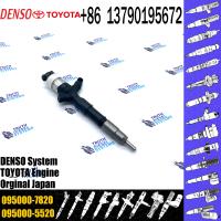 China Common Rail Inyectores Diesel auto engine systems Fuel Diesel Injector 23670-39265 095000-7820 For Toyota 1KD-FTV for sale