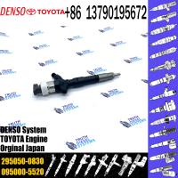 China New Diesel Fuel Injector 295050-0830 For Toyota Dyna 1KD-FTV 23670-39395 23670-30390 for sale
