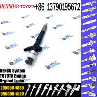 China New Diesel Fuel Injector 295050-0830 For Toyota Dyna 1KD-FTV 23670-39395 23670-30390 for sale