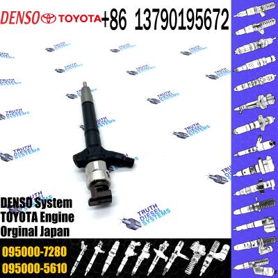 China Diesel Common Rail Fuel Injector 095000-7640 095000-7630 095000-7280 095000-7270 for TOYO-TA 23670-0R170 23670-09290 for sale