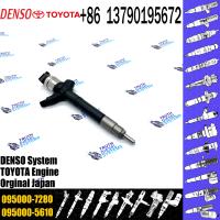 China Diesel Common Rail Fuel Injector 095000-7640 095000-7630 095000-7280 095000-7270 for TOYO-TA 23670-0R170 23670-09290 for sale