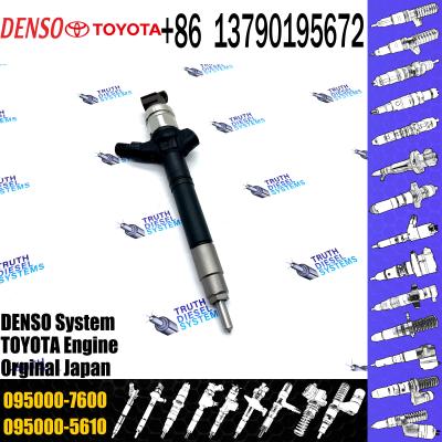 China injector nozzle 23670-0R160 095000-7600 injector for Toyota 2AD-FTV Avensis common rail injector 23670-0R160 095000-7600 for sale