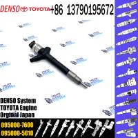 China injector nozzle 23670-0R160 095000-7600 injector for Toyota 2AD-FTV Avensis common rail injector 23670-0R160 095000-7600 for sale